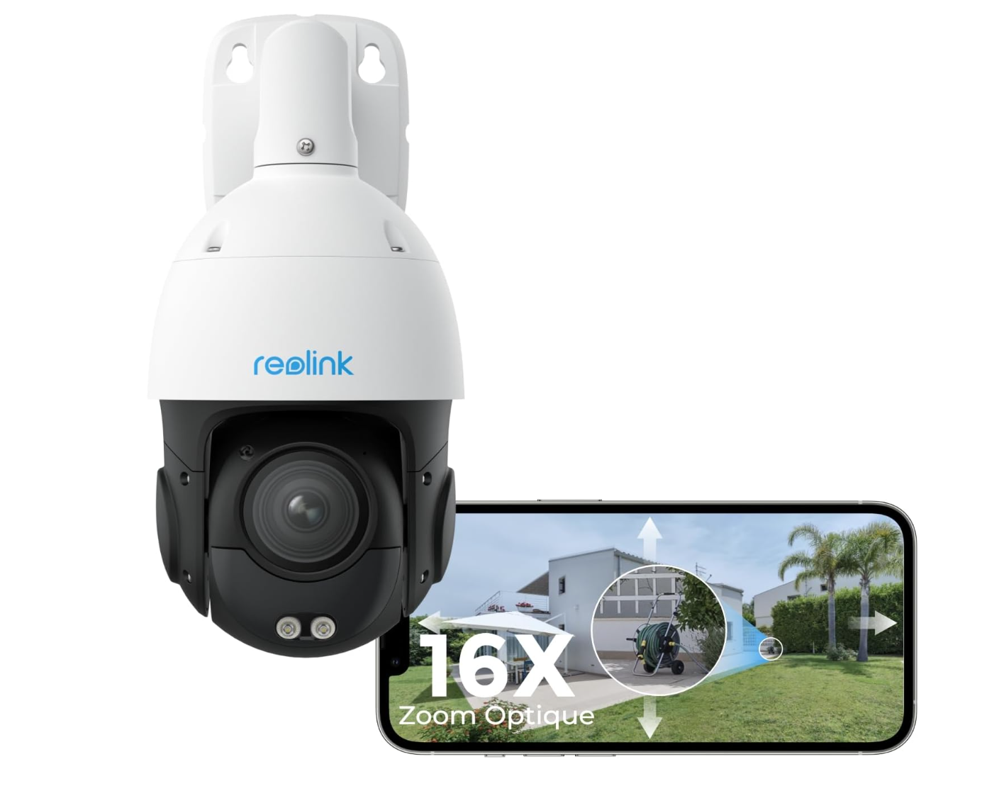 Caméra de surveillance Reolink RLC-823S2 (zoom optique 16X)